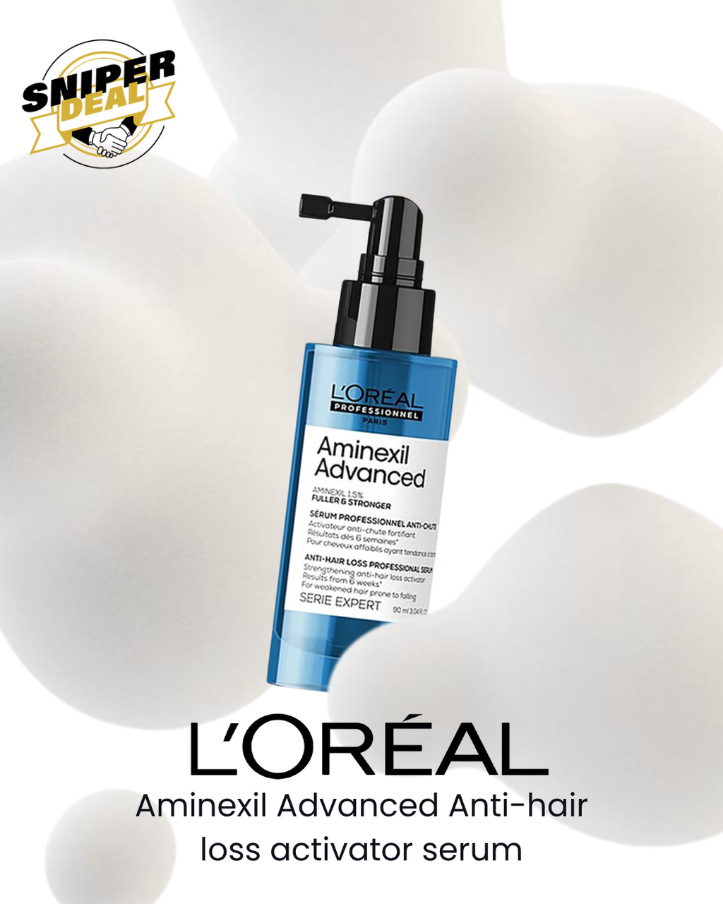 L'Oréal Aminexil Advanced Anti-hair loss activator hair serum – SniperDeal